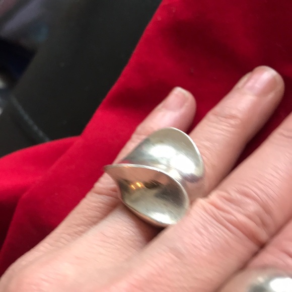 Zina | Jewelry | Huge Zina Biomorphic Sterling Silver Ring Size 6 ...